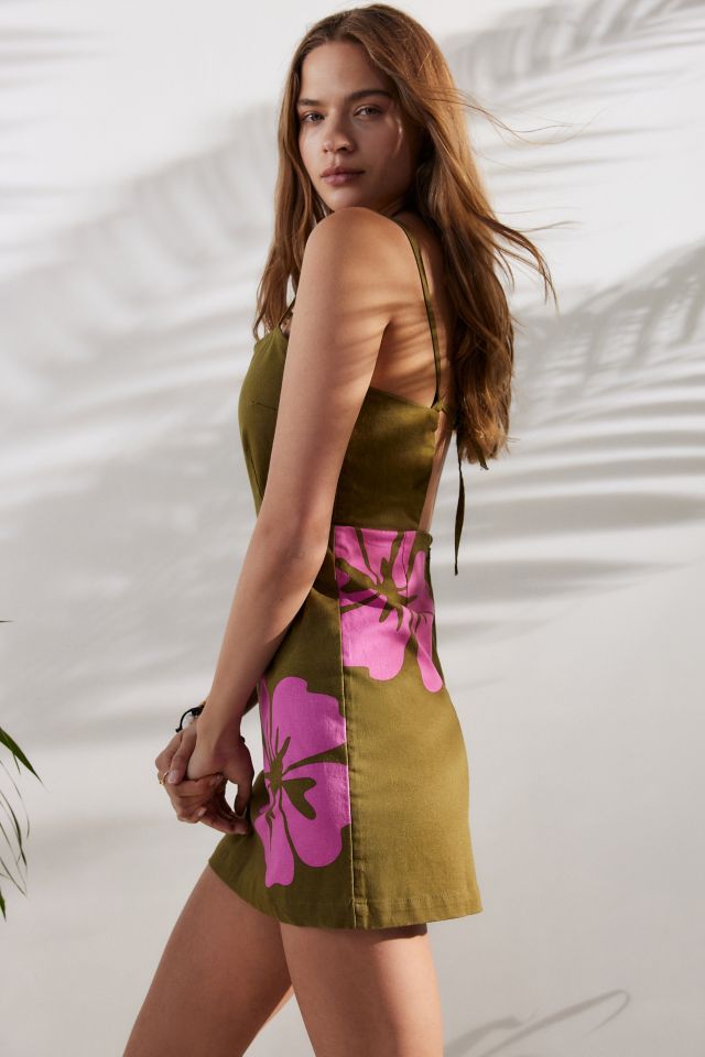 Roxy X Out From Under Sunny Honey Mini Dress Urban Outfitters