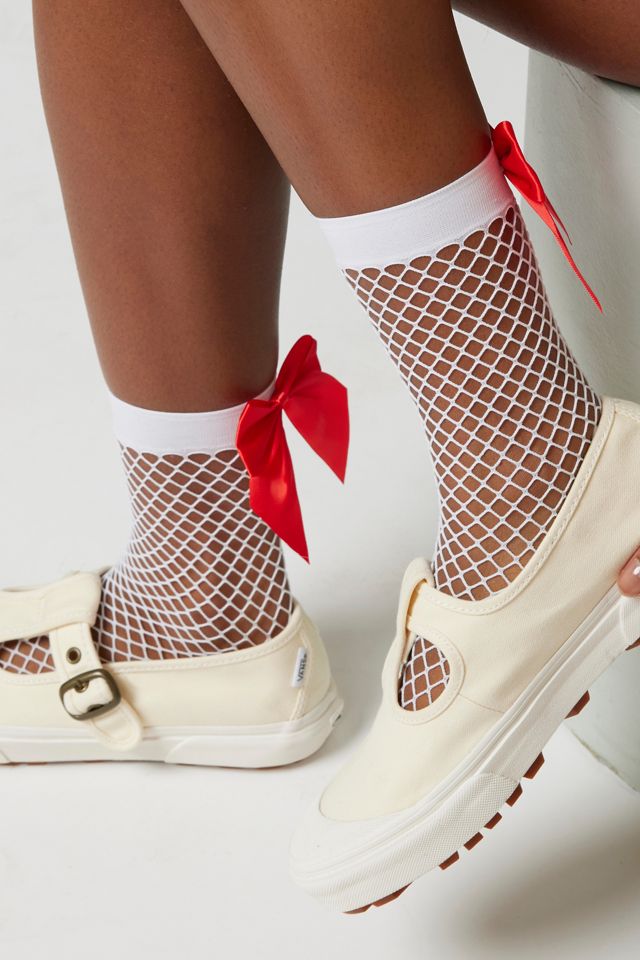 Bow Mesh Ankle Sock | Urban Outfitters