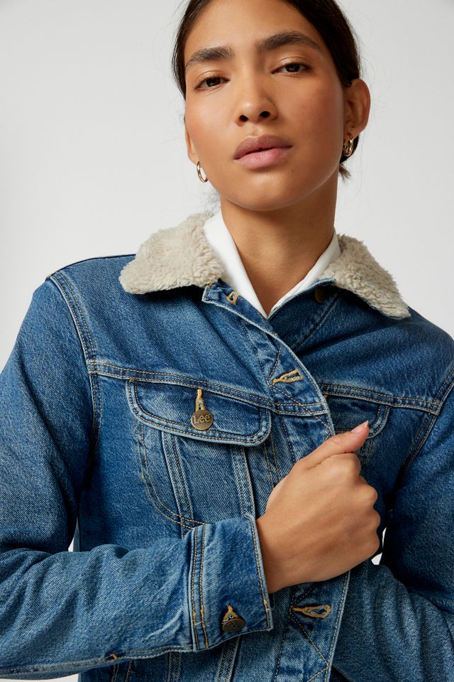 Lee Rider Fleece Denim Jacket | Urban Outfitters