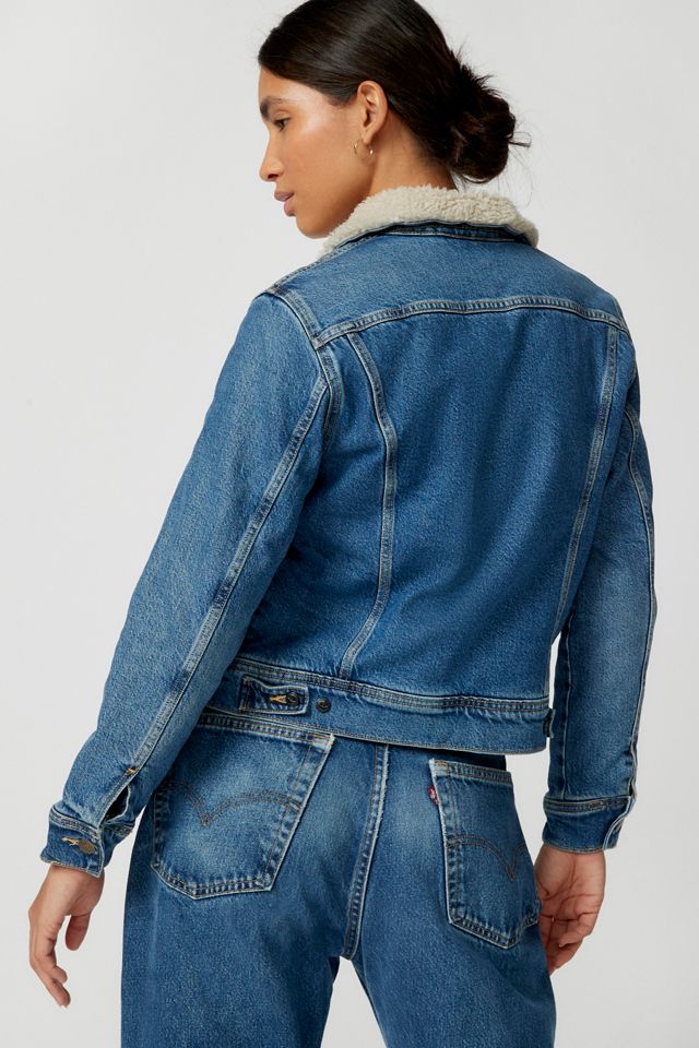 Lee Rider Fleece Denim Jacket | Urban Outfitters