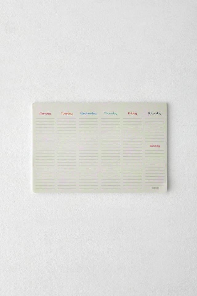 ban.do Week-To-Week Mega Desk Notepad | Urban Outfitters