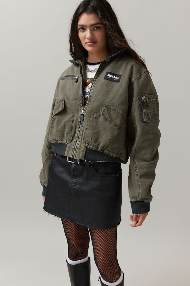 BDG Avril Canvas Bomber Jacket | Urban Outfitters