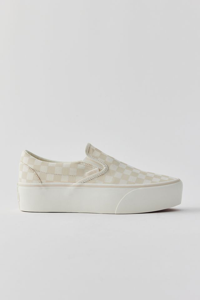 Vans Classic Checkerboard Stackform Slip-Sneaker | Urban Outfitters