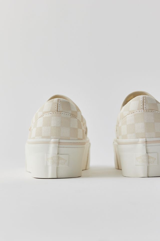 Vans Classic Checkerboard Stackform Slip-Sneaker | Urban Outfitters