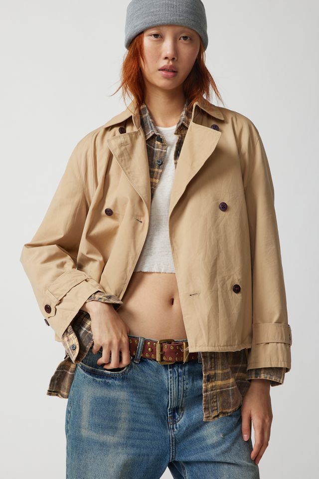 Urban Renewal Remade Cropped Trench Coat | Urban Outfitters Canada