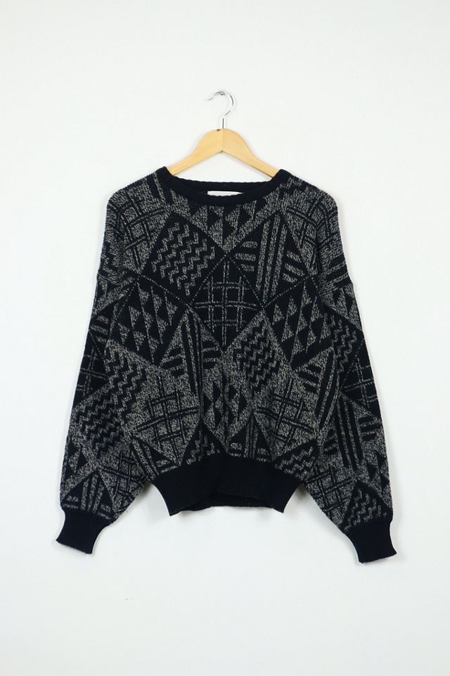 Vintage Geo Pattern Sweater | Urban Outfitters