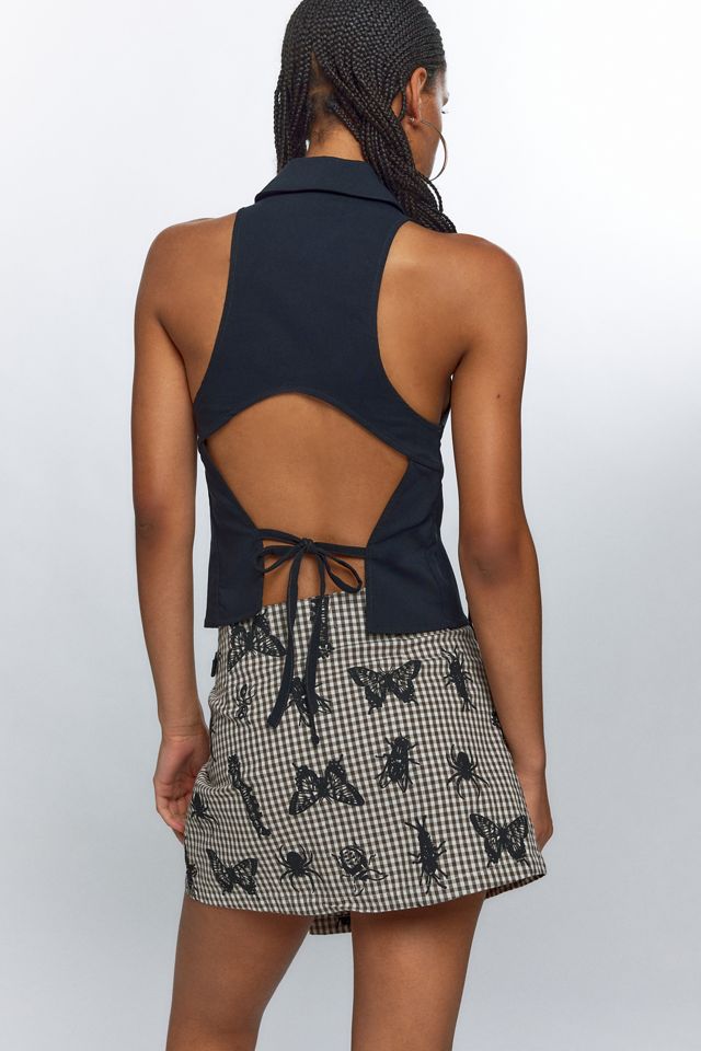 WORSHIP SUPPLIES Creatures Micro Mini Wrap Skirt | Urban Outfitters