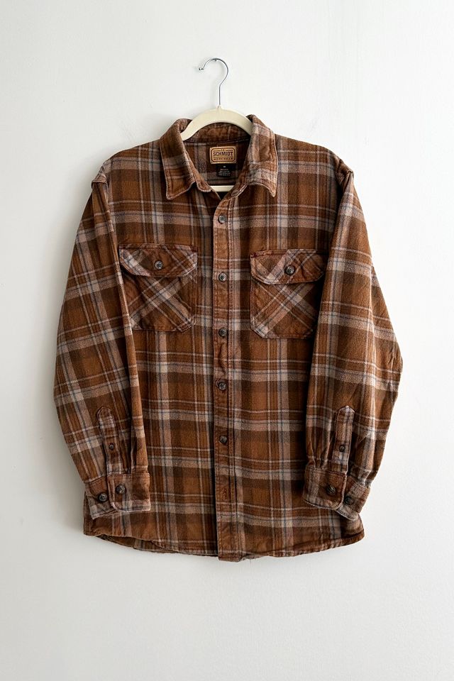 Vintage Brown Work Plaid Flannel 02 | Urban Outfitters