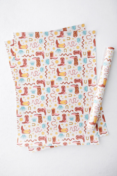 Cowboy Boot Wrapping Paper | Urban Outfitters