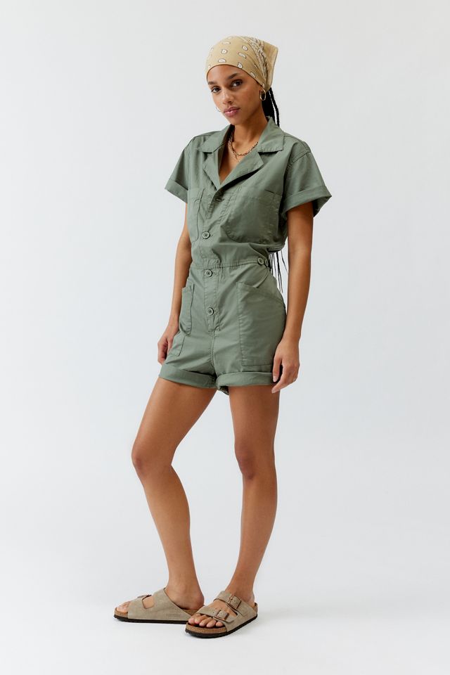 Pistola Parker Short Sleeve Utility Romper | Urban Outfitters