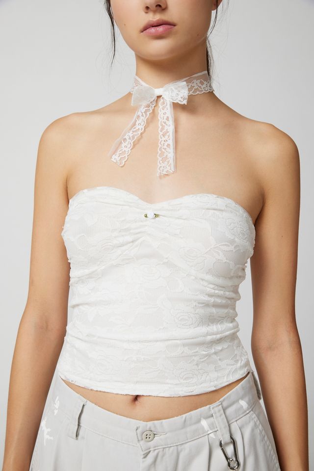Urban Renewal Remnants Rosette Tube Top | Urban Outfitters