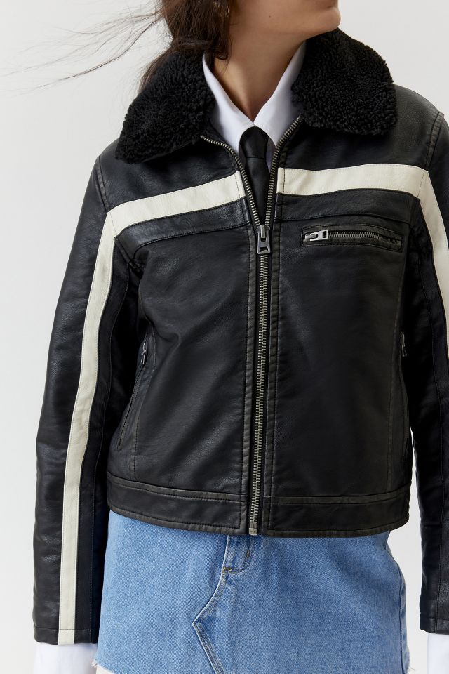UO Mavis Faux Leather Jacket | Urban Outfitters