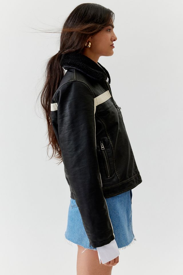 UO Mavis Faux Leather Jacket | Urban Outfitters