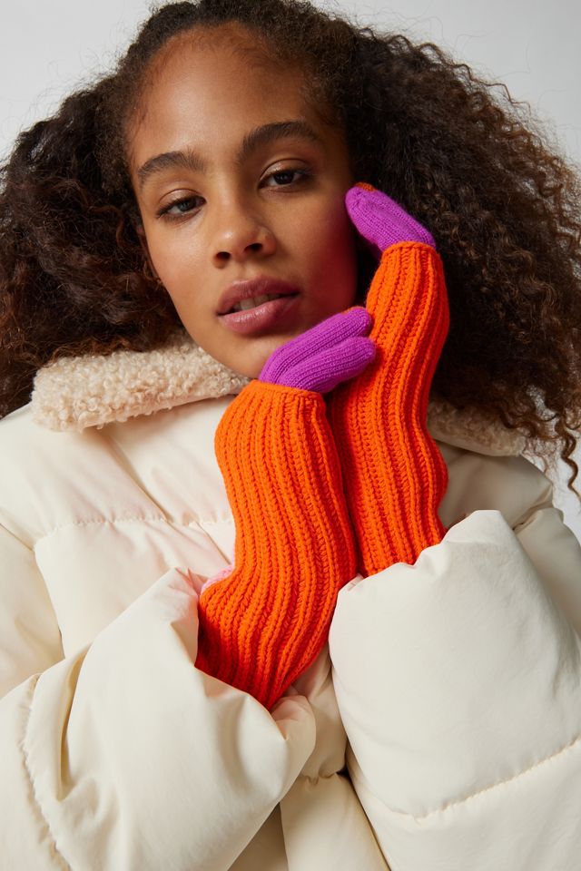 Verloop Chunky Colorblock Two-In-On Glove | Urban Outfitters