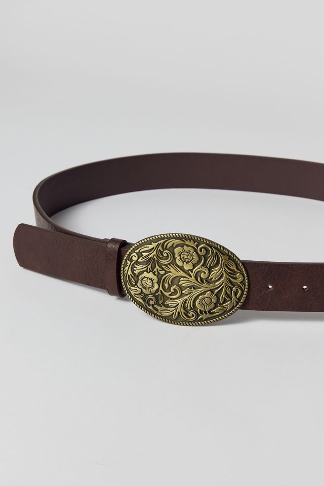 Western Flower Buckle Belt | Urban Outfitters