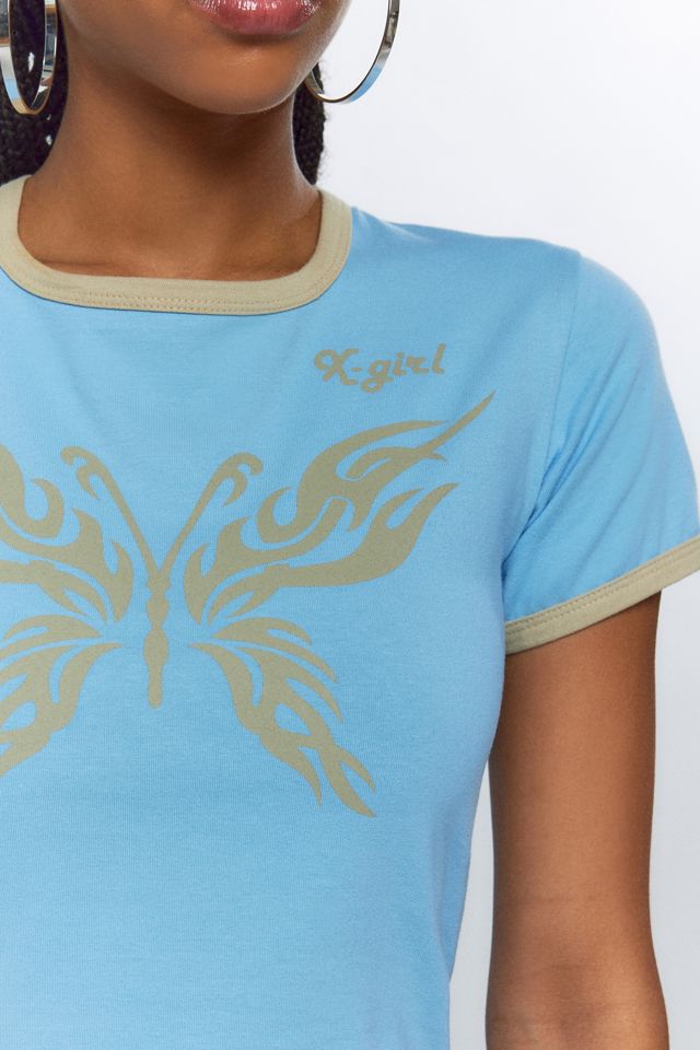 X-girl Butterfly Baby Tee | Urban Outfitters Canada