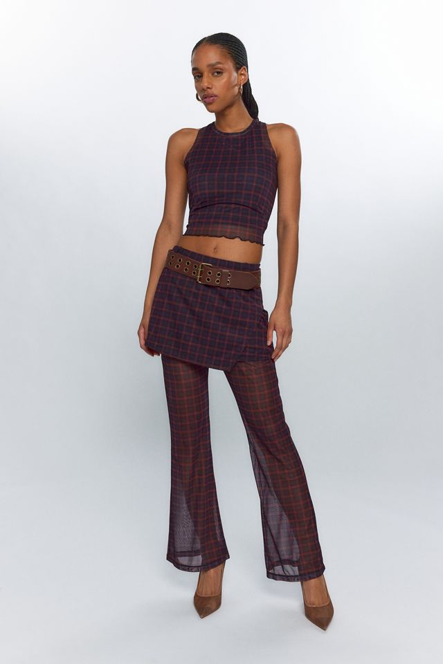 X-girl Layered Sheer Pant | Urban Outfitters