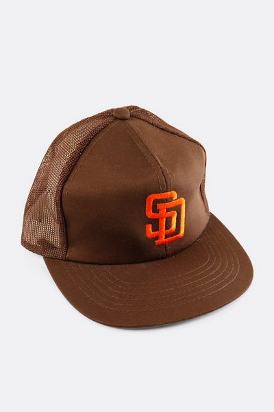 Vintage Deadstock MLB San Diego Padres Mesh Snapback Hat | Urban Outfitters