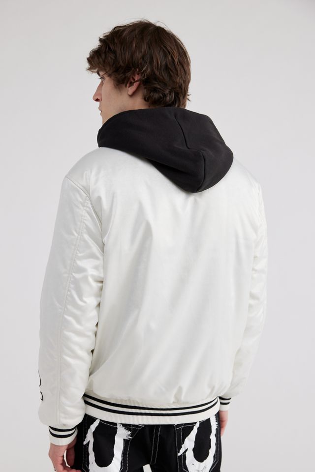 True Religion Reversible Hooded Varsity Jacket | Urban Outfitters