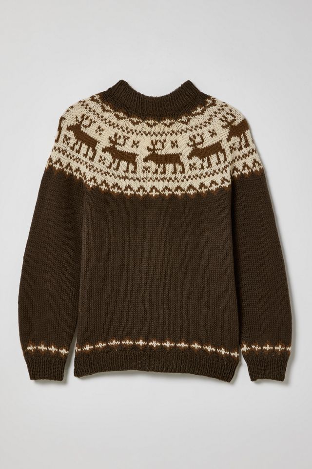 Vintage Moose Fair Isle Sweater | Urban Outfitters