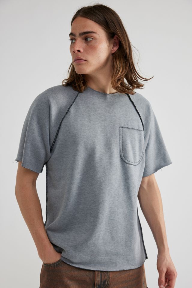 Monitaly Raglan Crew Neck Short Sleeve Sweatshirt | Urban Outfitters