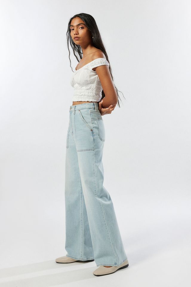 Daze Denim Far Out Wide Leg Utility Jean | Urban Outfitters