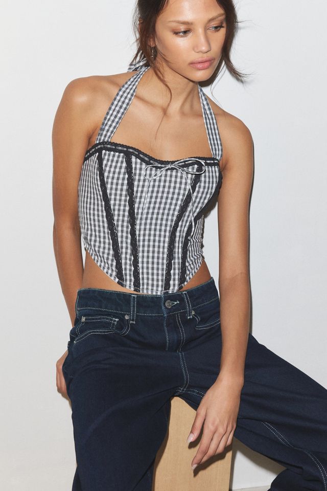 Out From Under Betty Gingham Corset | Urban Outfitters
