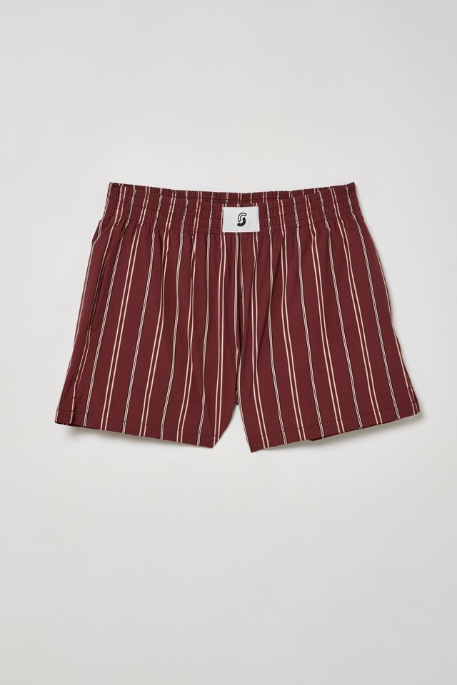 Standard Cloth Striped Boxing Short | Urban Outfitters