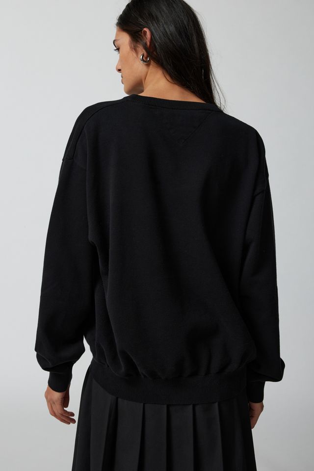 Urban Renewal Remade Bleached Heart Oversized Sweater | Urban Outfitters