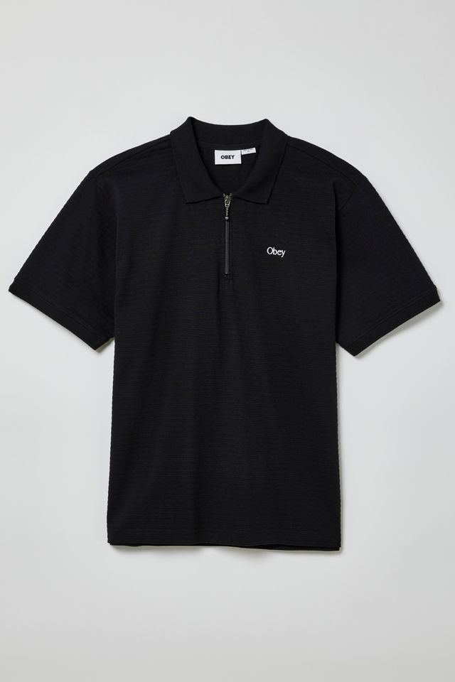 OBEY Escape Zip Polo Shirt | Urban Outfitters Canada