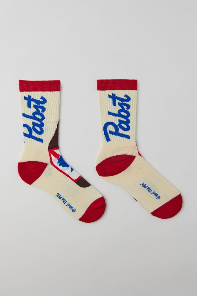 Pabst Blue Ribbon Bottle Crew Sock | Urban Outfitters
