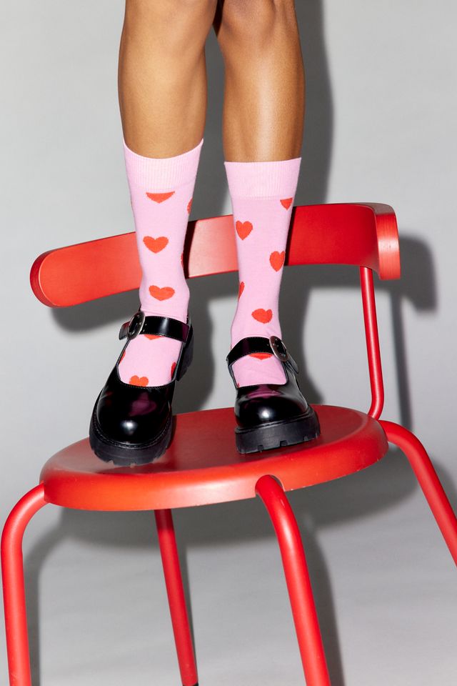 Happy Socks Heart Crew Sock | Urban Outfitters