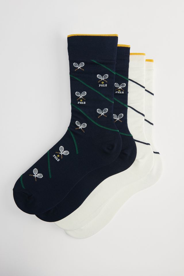 Polo Ralph Lauren Tennis Racket Slack Crew Sock 2-Pack | Urban Outfitters