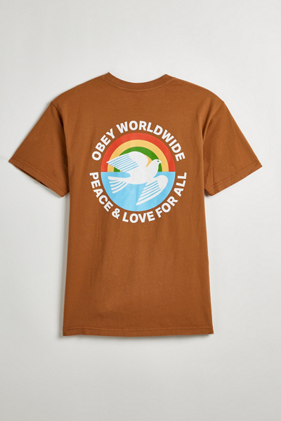 OBEY Peace & Love For All Tee | Urban Outfitters