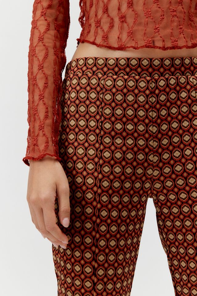 Urban Renewal Remnants Plaid Front Slit Flare Pant | Urban Outfitters