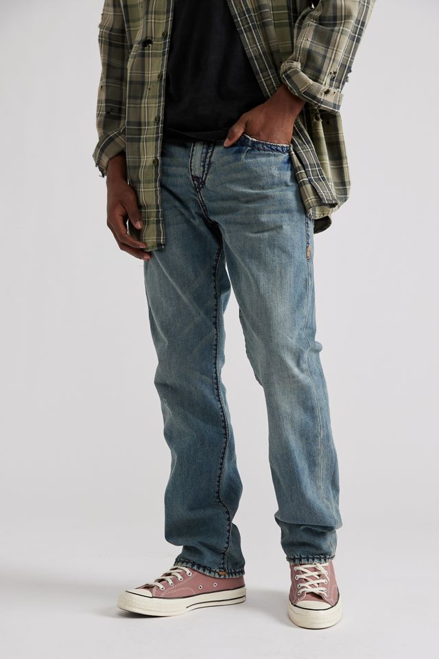 True Religion Ricky Super T Stitch Straight Leg Jean | Urban Outfitters