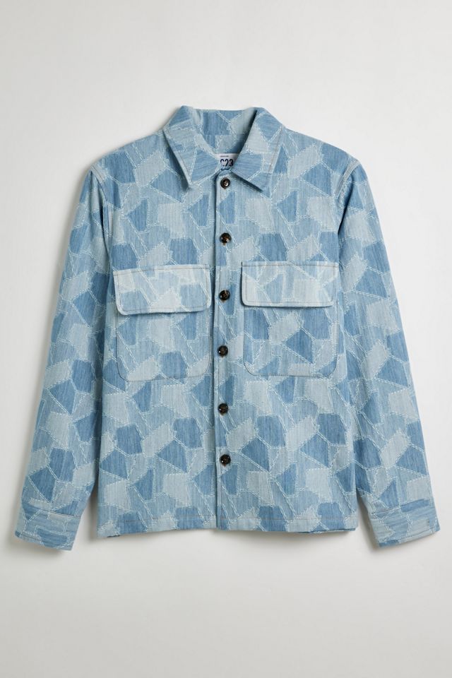 LC23 Patchwork Denim Overshirt | Urban Outfitters