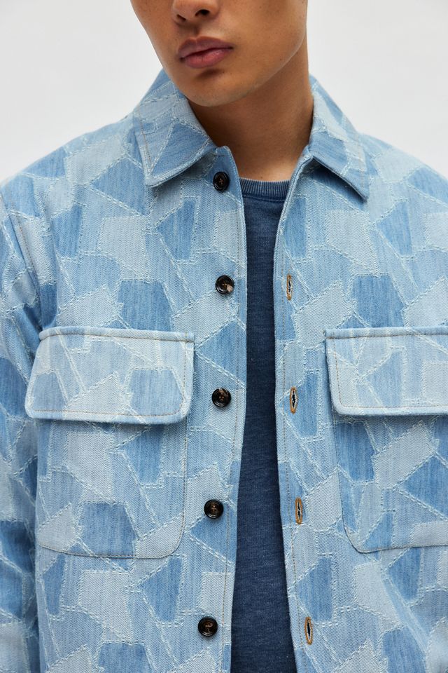 LC23 Patchwork Denim Overshirt | Urban Outfitters
