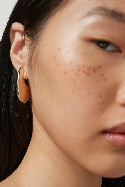 Chunky Oblong Hoop Earring | Urban Outfitters