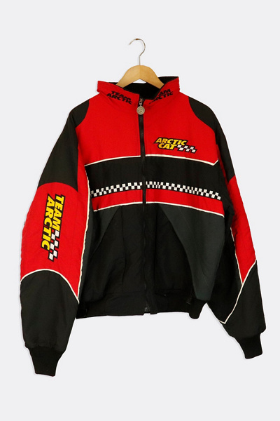 Vintage Arctic Cat Racing Full Zip Embroidered Thick Jacket | Urban ...