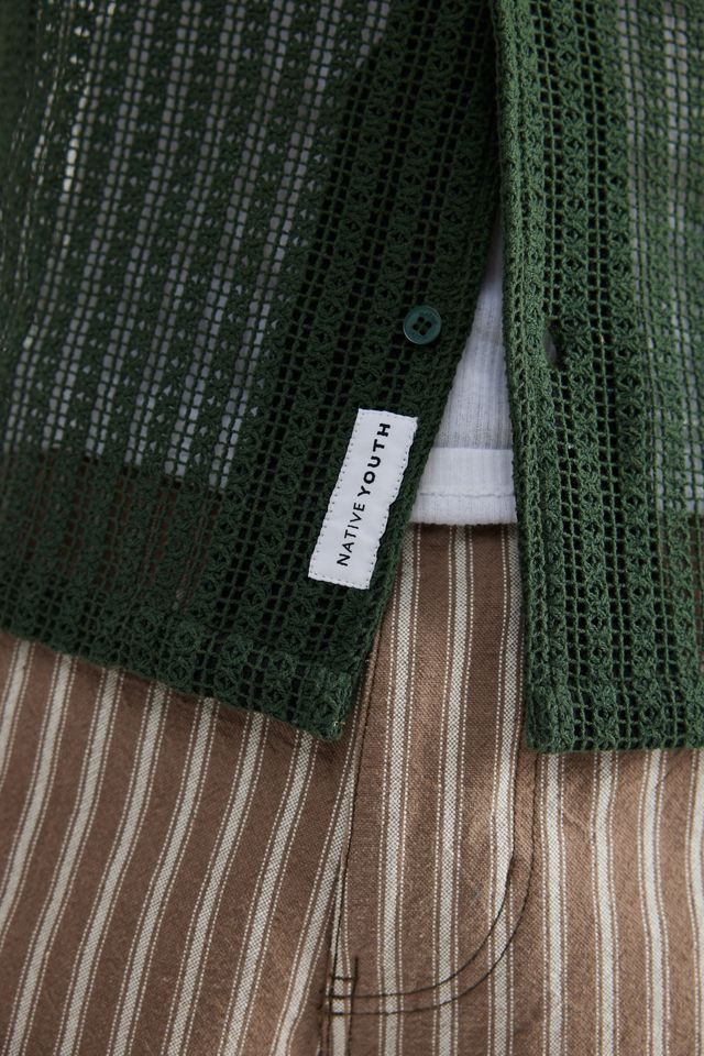 Native Youth Nash Macrame Shirt | Urban Outfitters