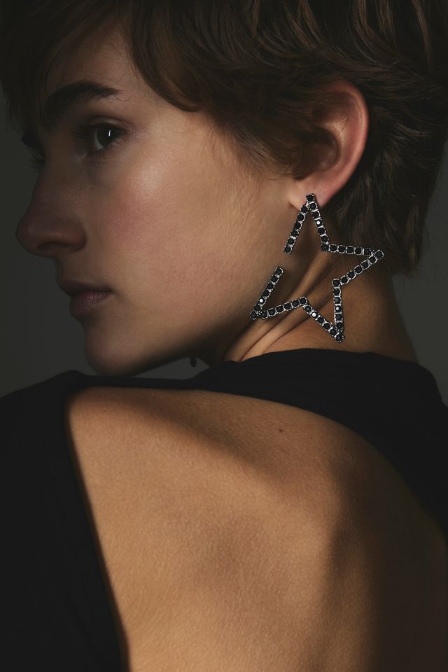 Statement Rhinestone Star Earring | Urban Outfitters