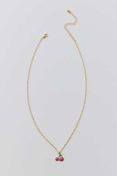 Delicate Rhinestone Cherry Neclace | Urban Outfitters