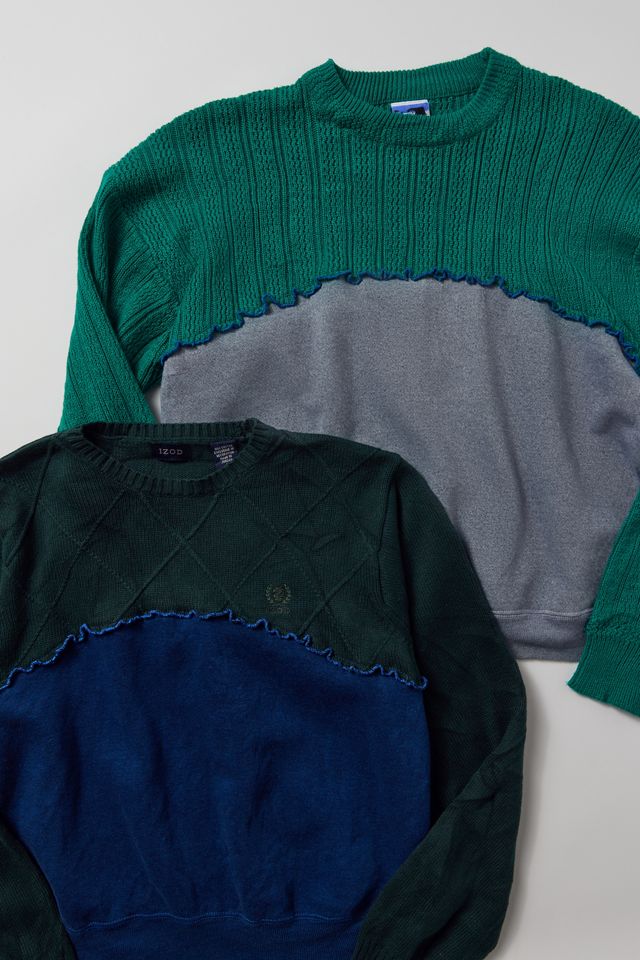 Urban Renewal Remade Spliced Fleece & Knit Sweater | Urban Outfitters