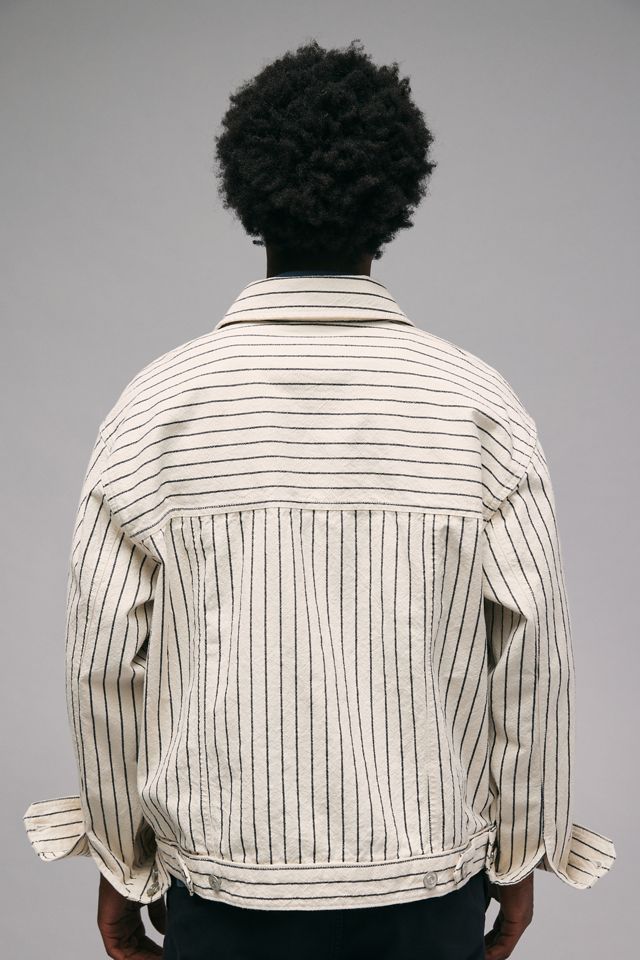 BDG Relaxed Canvas Stripe Trucker Jacket | Urban Outfitters