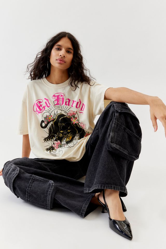 Ed Hardy Oversized Panther Tee | Urban Outfitters Canada