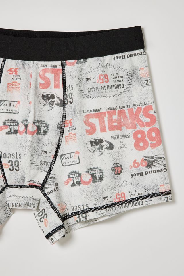 Steak Newspaper Boxer Brief | Urban Outfitters Canada