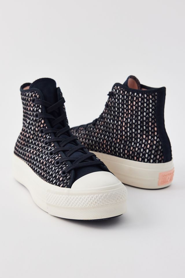 Converse Chuck Taylor All Star Lift Platform Crochet High Top Sneaker ...