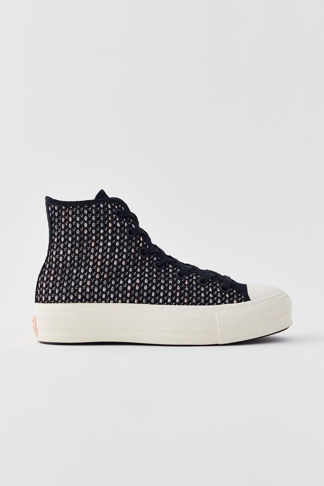 Converse Chuck Taylor All Star Lift Platform Crochet High Top Sneaker ...