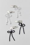 Beaded Bow Snap Clip Set | Urban Outfitters